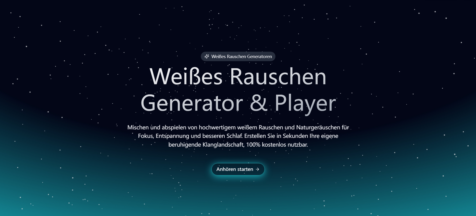 Weißes Rauschen & Player - Weißes Rauschen